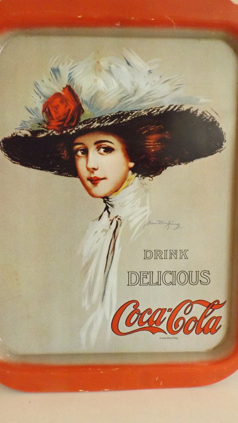 Vintage Coca Cola Tray Fancy Woman Art Hamilton King #7740 CL27-26 - Etsy