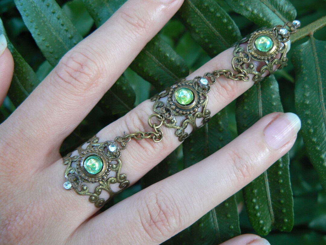 Full Finger Ringelfin Armor Ringtriple Ringgreen - Etsy