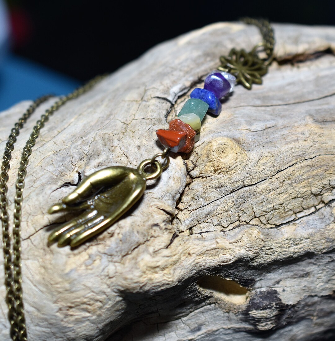 Chakra Necklace Gyan Mudra Necklacebuddha's - Etsy