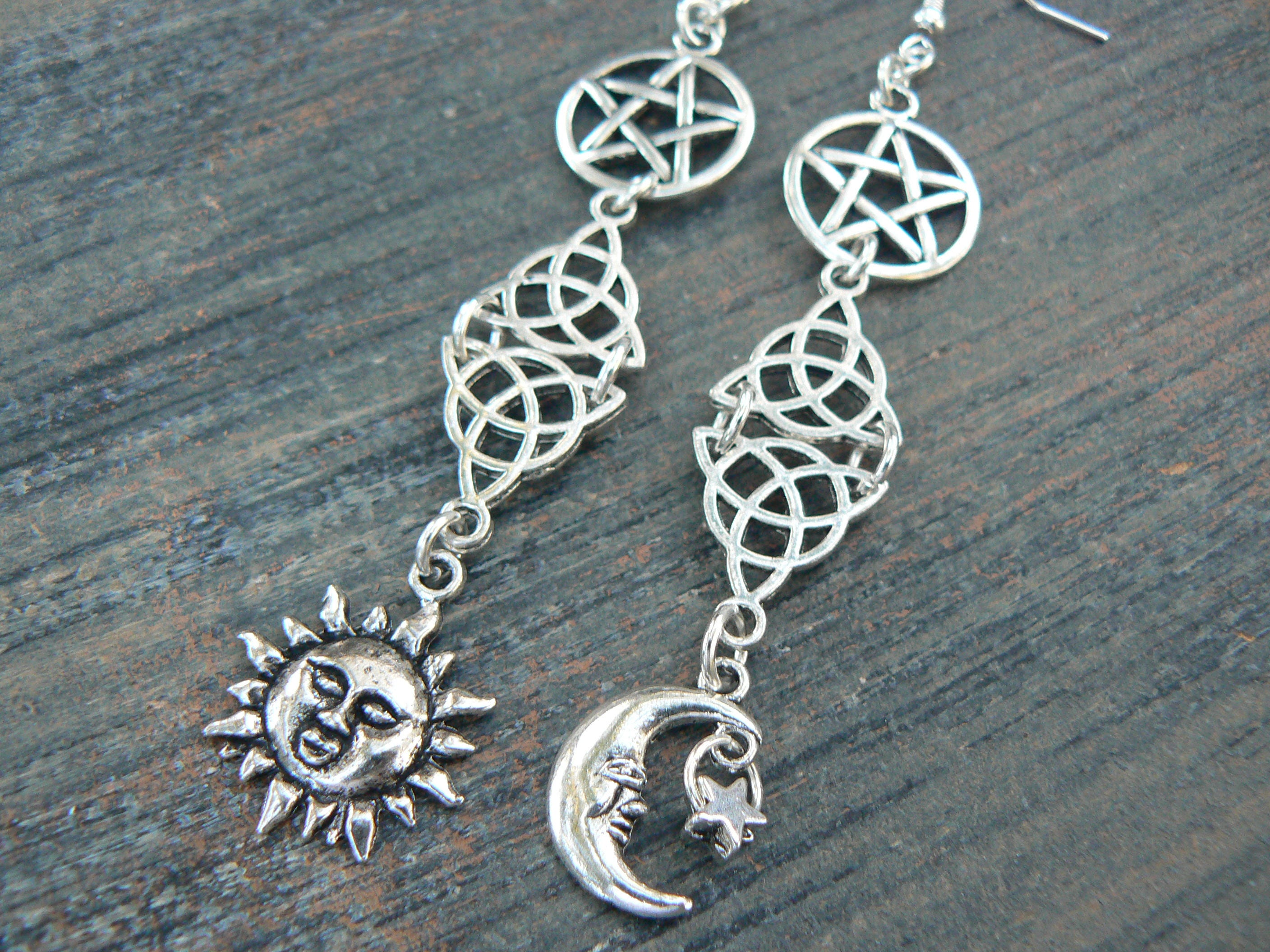 Pagan earringsGoddess earringsWiccan EarringsCeltic | Etsy