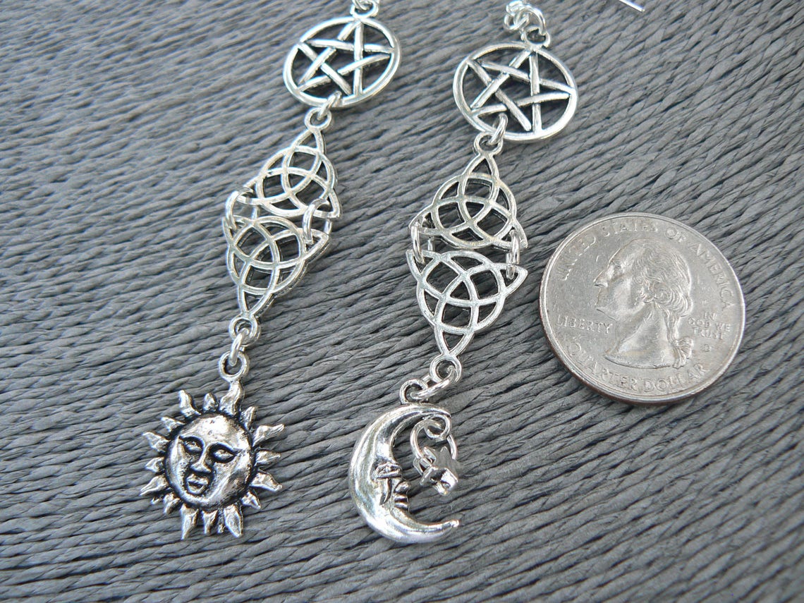 Pagan earringsGoddess earringsWiccan EarringsCeltic | Etsy