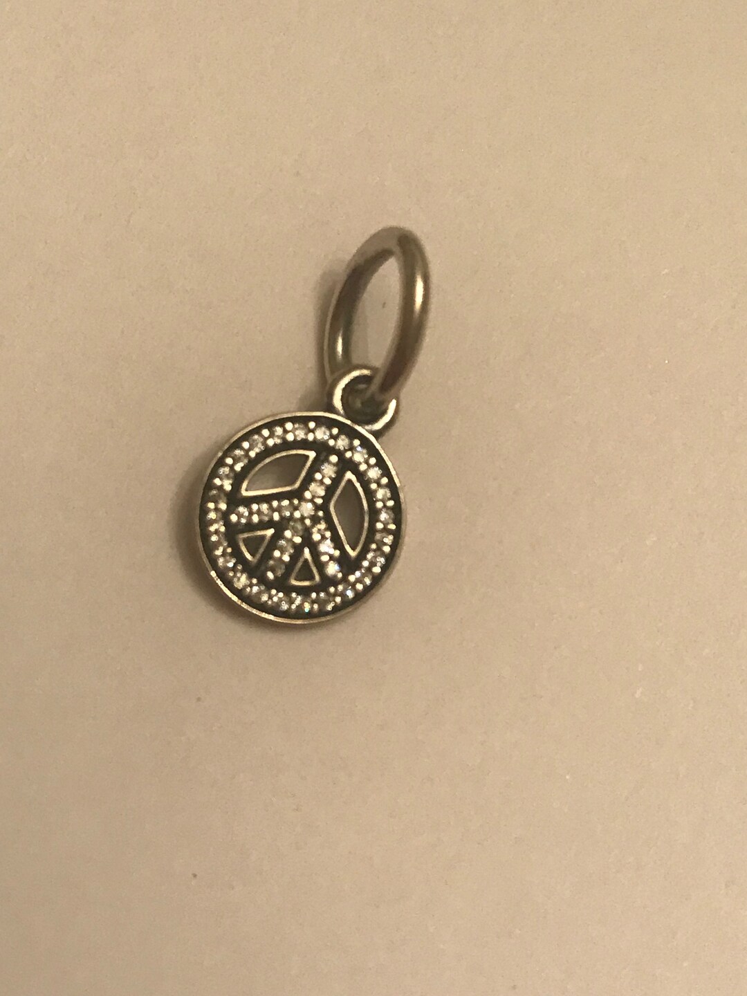 Pandora Symbol of Peace Peace Sign Symbol Sterling Silver Charm Pendant ...