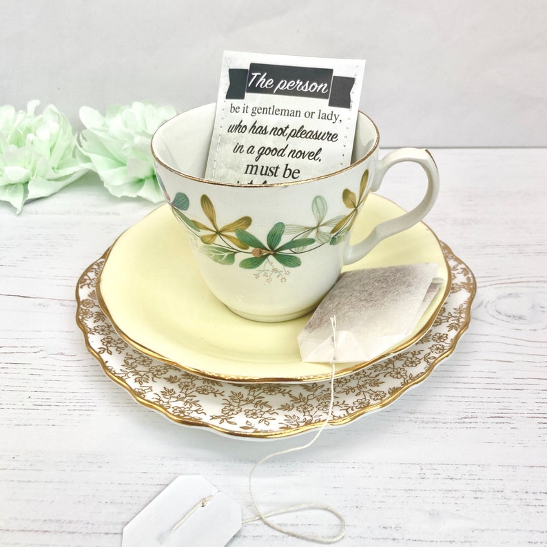 Jane Austen Gift: Jane Austen Tea and Teacup Gift Set Pride - Etsy