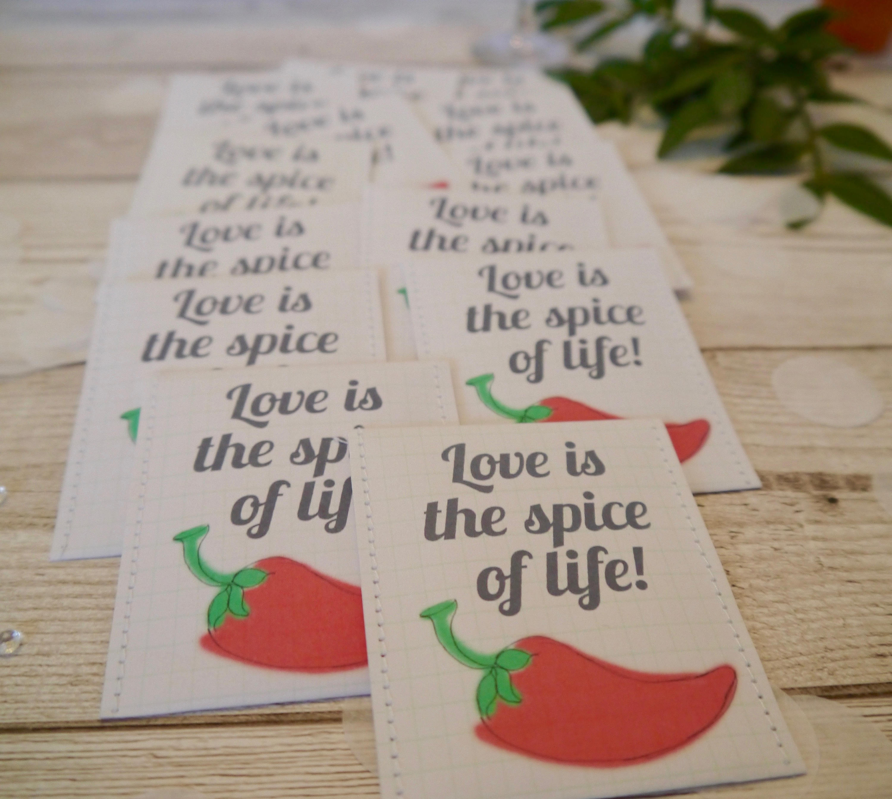 Chillies Wedding Favour: Seed Bag, Pack of 10 - Chilli Seed Wedding ...