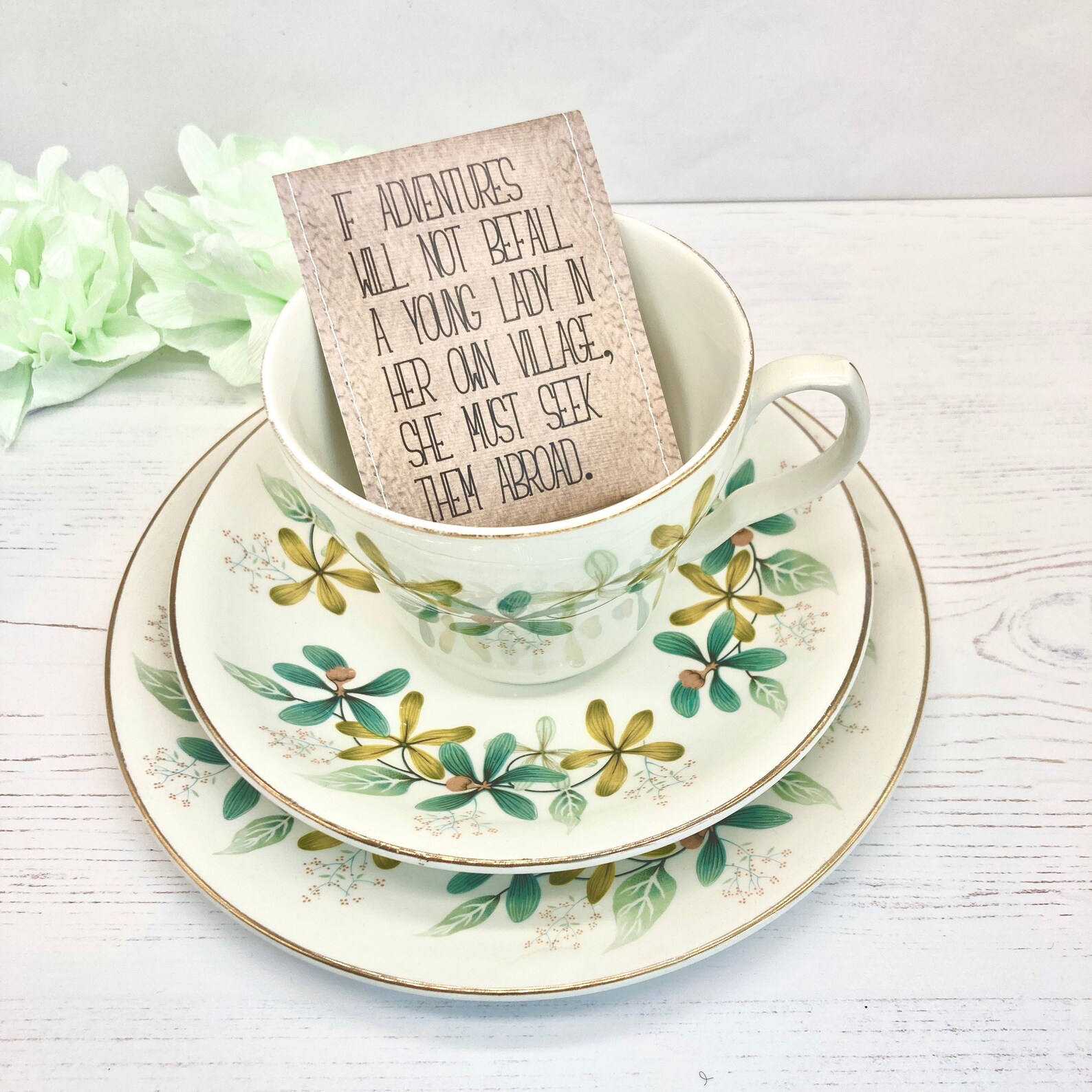Jane Austen Gift: Jane Austen Tea and Teacup Gift Set Pride - Etsy