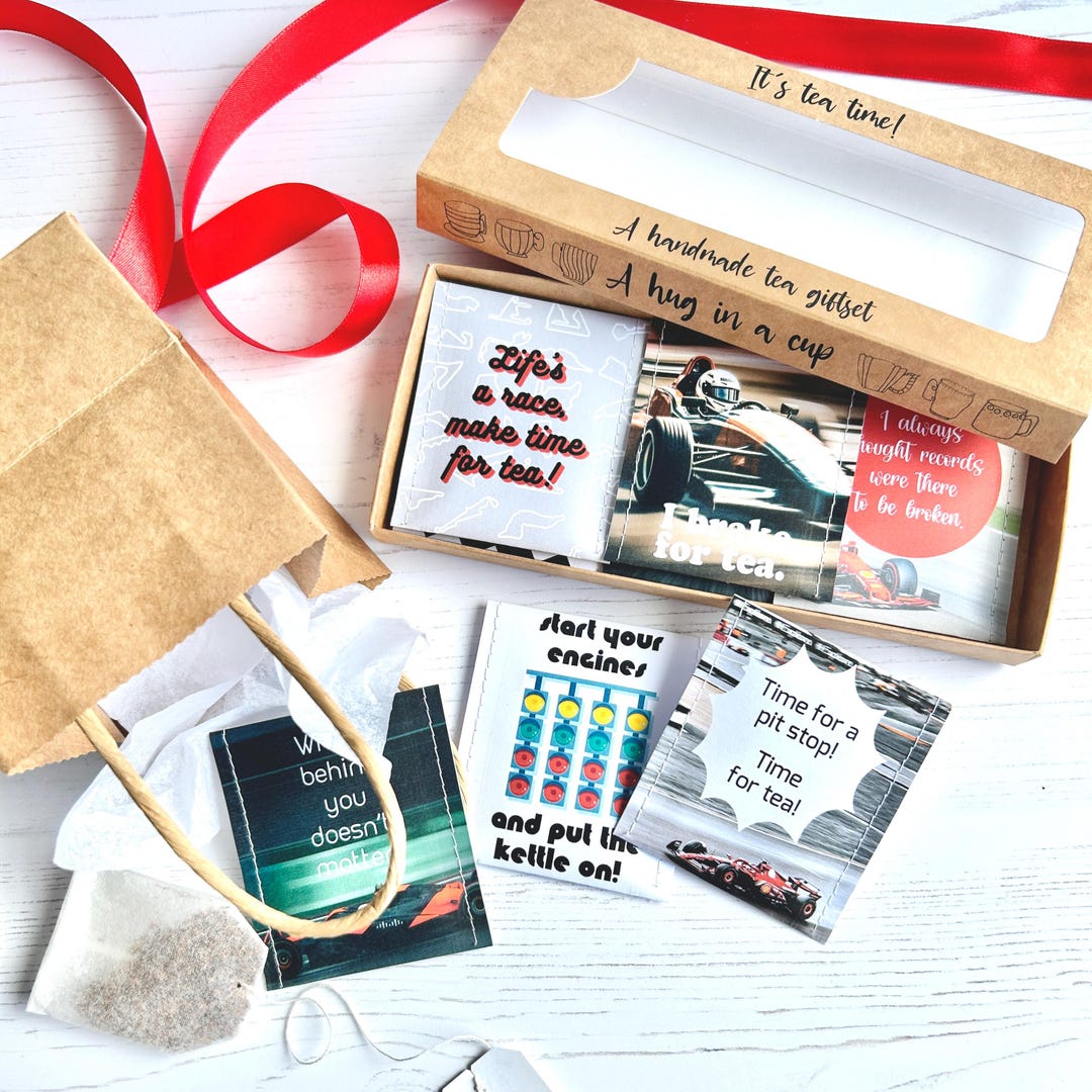 Tea Gift for F1 Fan | F1 Gift for Him | Funny Formula 1 Tea Gift ...