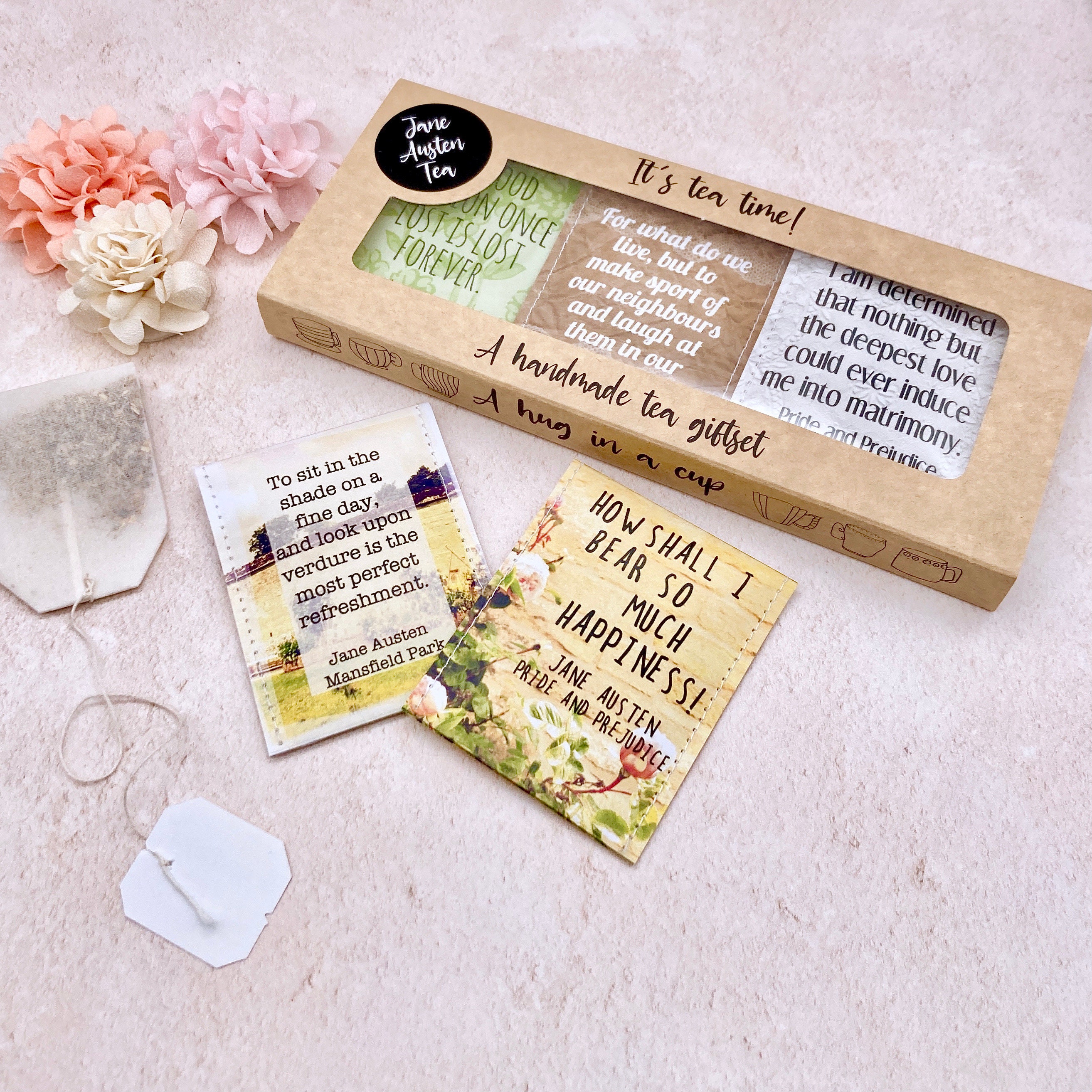 Jane Austen Gifts: Jane Austen Tea Gift Set Pride and | Etsy UK