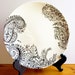 Paisley Dinner Plate - Beautiful Dinner Plates With an Elegant Black ...