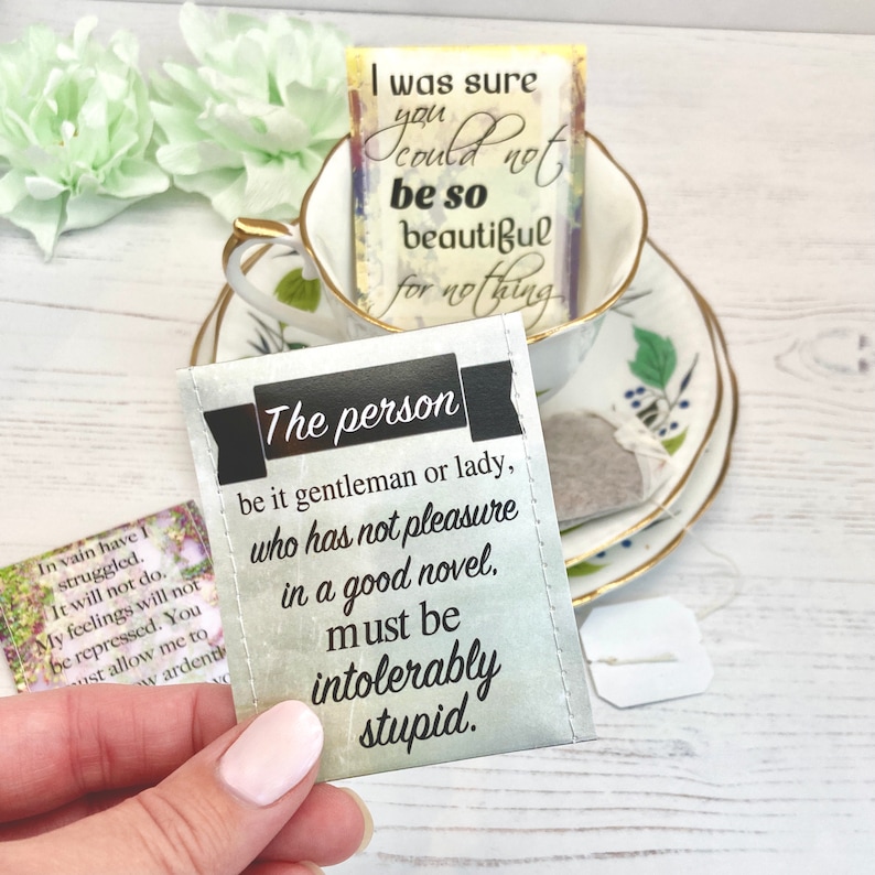 Jane Austen Gift: Jane Austen Tea and Teacup Gift Set Pride - Etsy