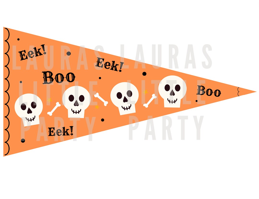 Printable Flag - Eek Boo - Etsy