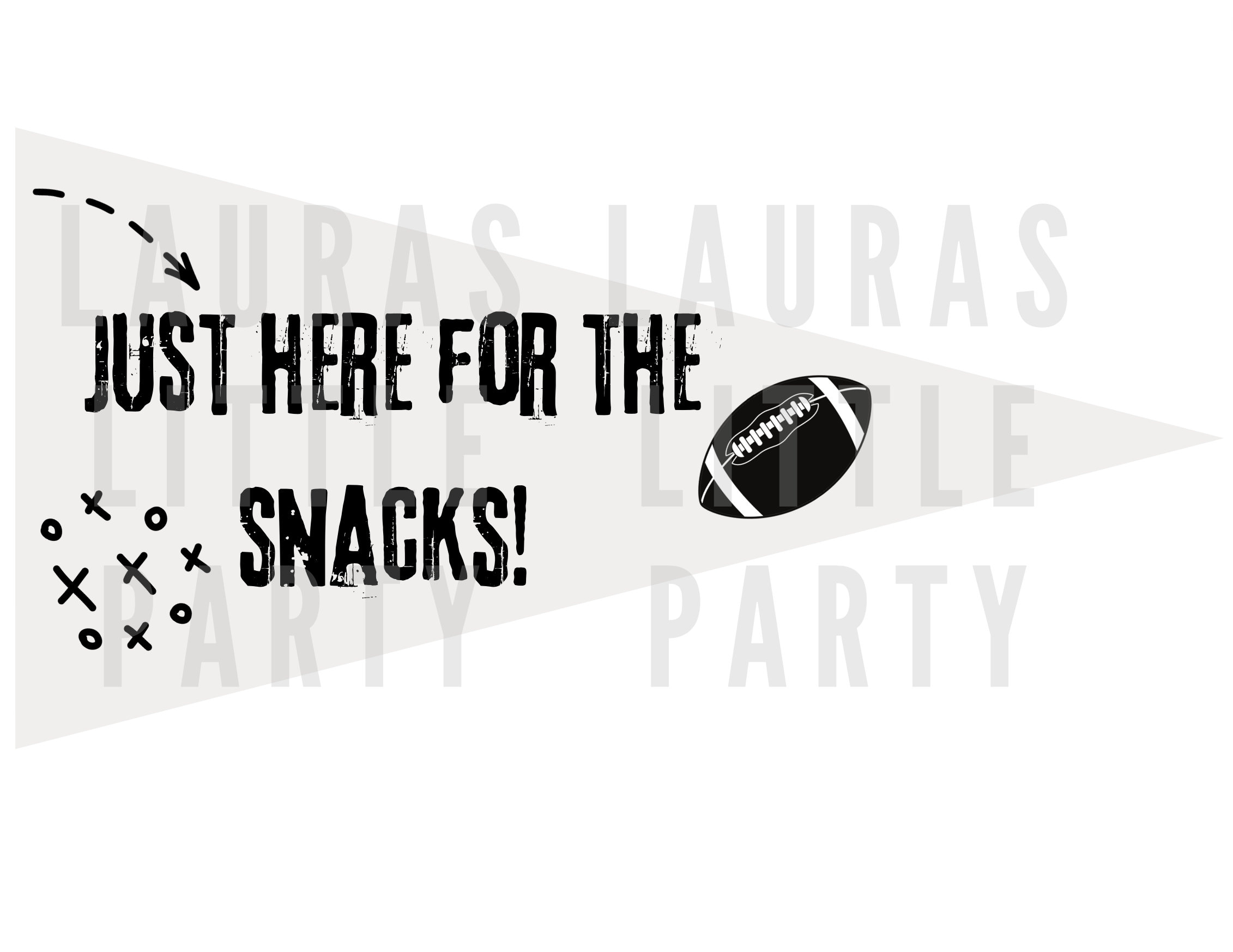 Printable Flag - Football Snacks - Etsy