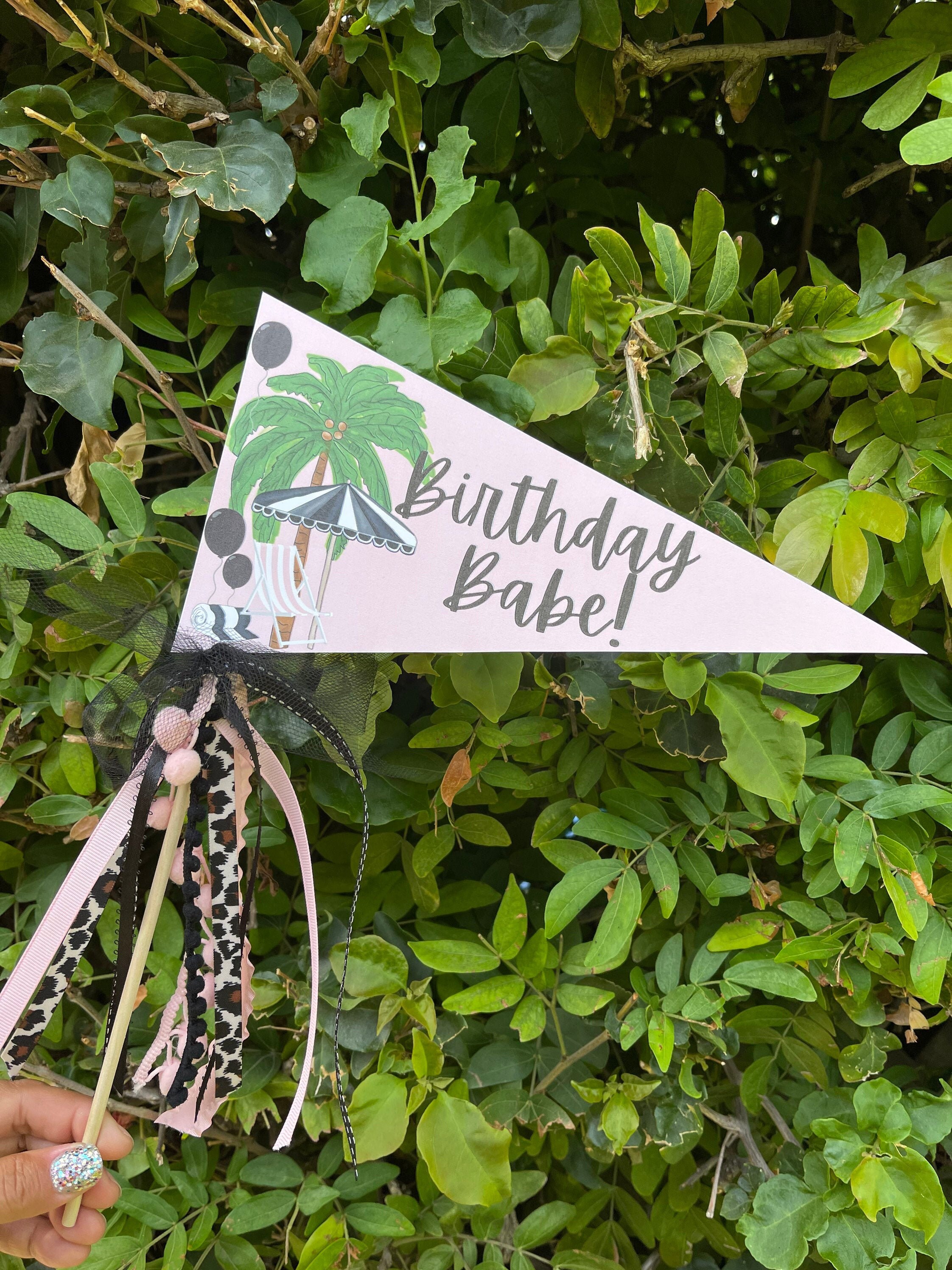 ASSEMBLED Birthday Flag Pennant - Etsy