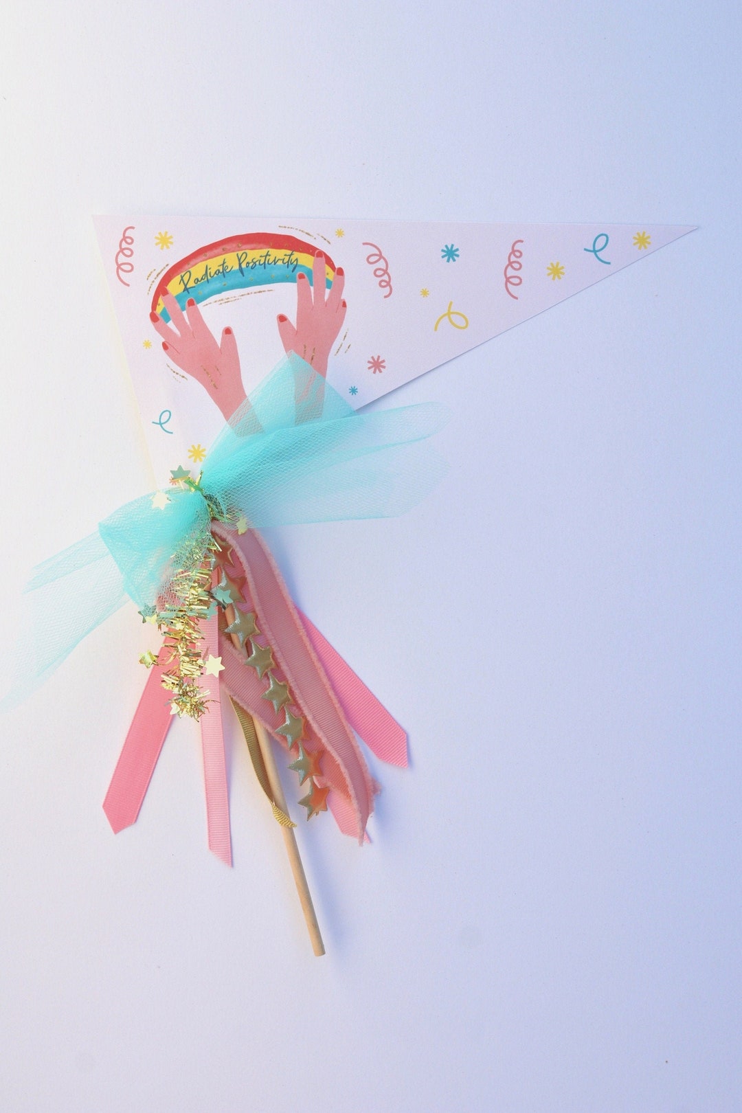 ASSEMBLED Positivity Flag Pennant - Etsy