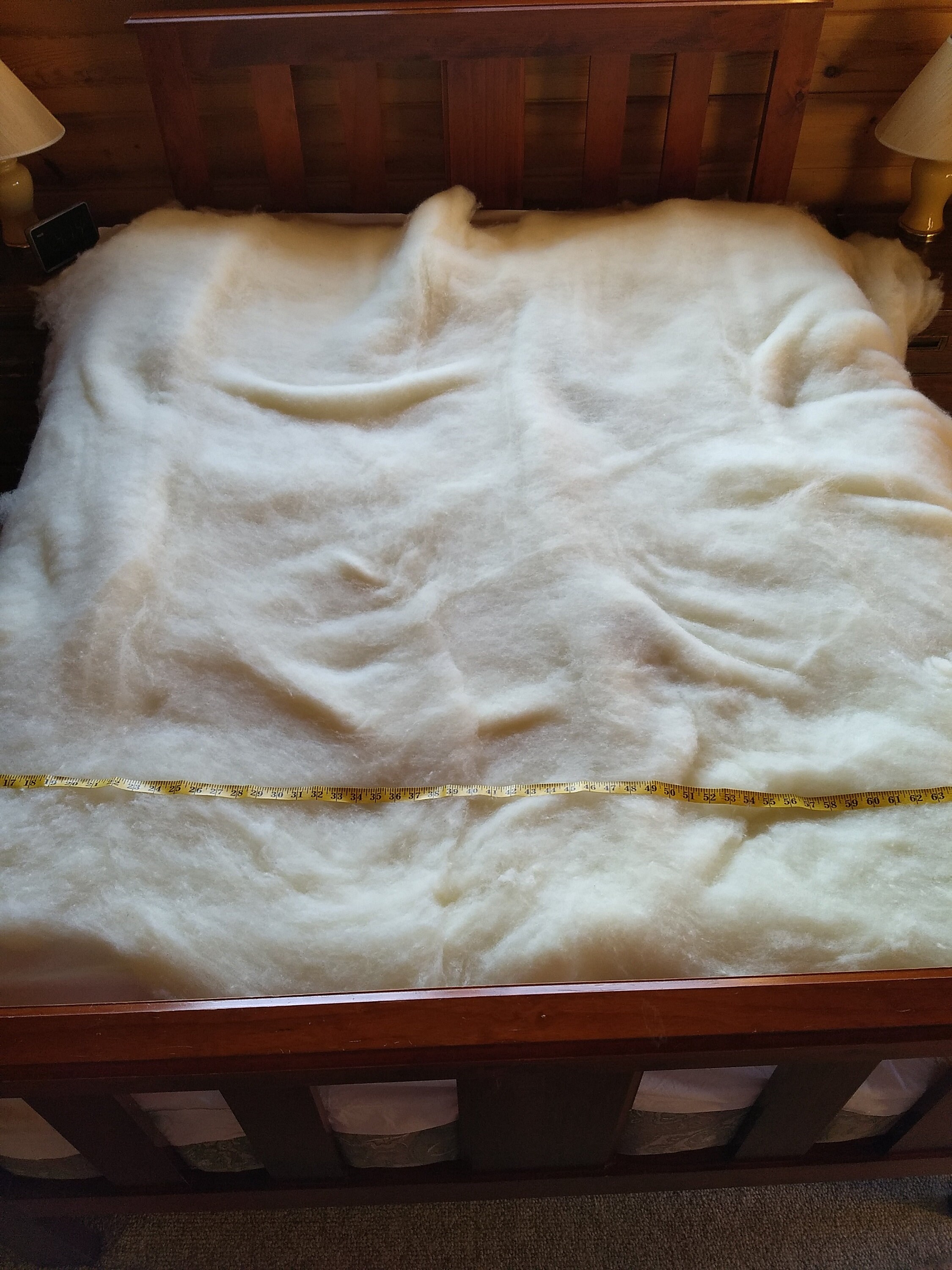 High Loft Quilt Batting, 100% Corriedale Wool - Etsy