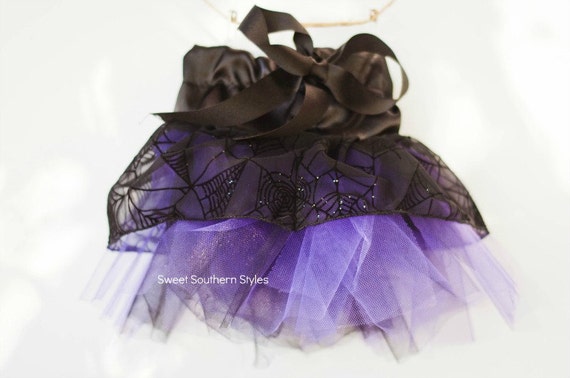 Items similar to Halloween Tutu - Spiderweb Tutu Skirt on Etsy