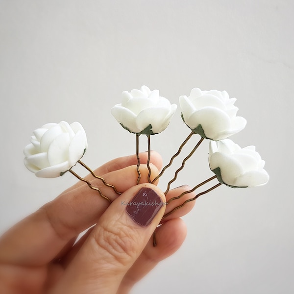 Flower Girl Hair Pin - Etsy