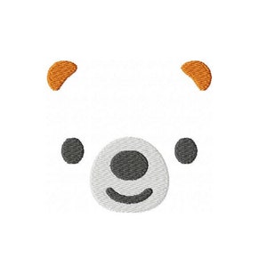 Bear Face Machine Embroidery Design Cute Teddy Bear Face Pattern for ...