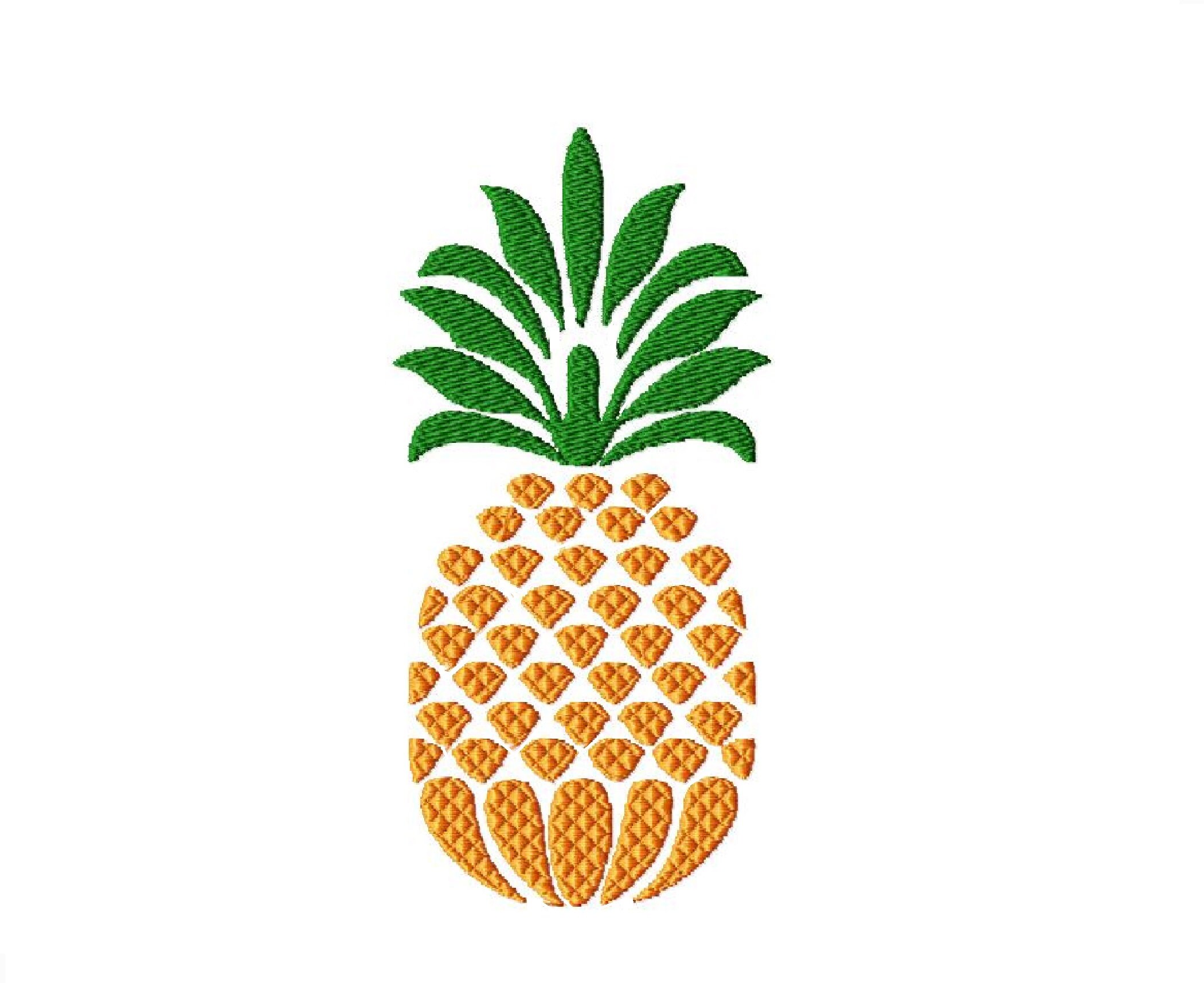 Diseño de bordado de piña diseño de piña diseño de frutas | Etsy España