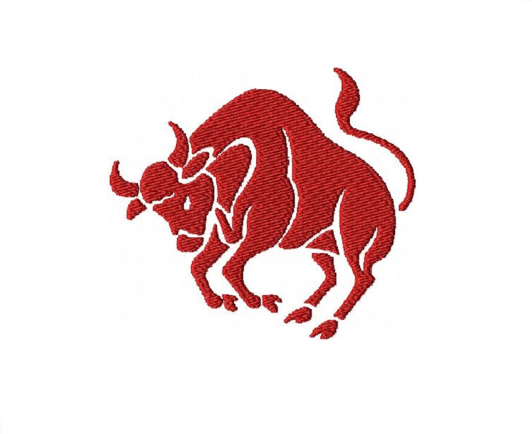 Motif de broderie Machine taureau, motif de broderie signe du zodiaque ...