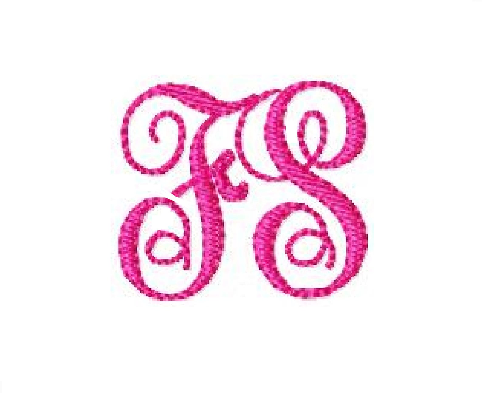 Monogram Script Font Alphabet Embroidery Design Free Custom Design ABC ...