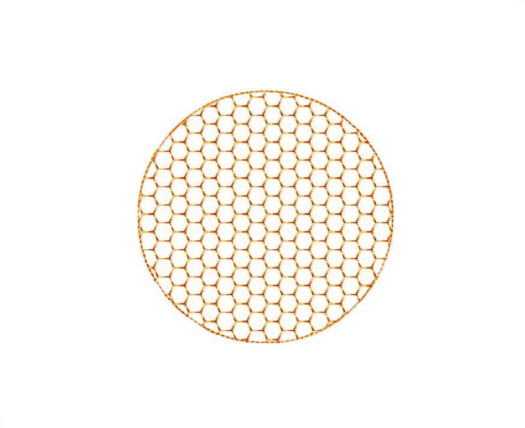 Bee Honeycomb Embroidery Design Beehive Monogram Round Hexagon Frame ...