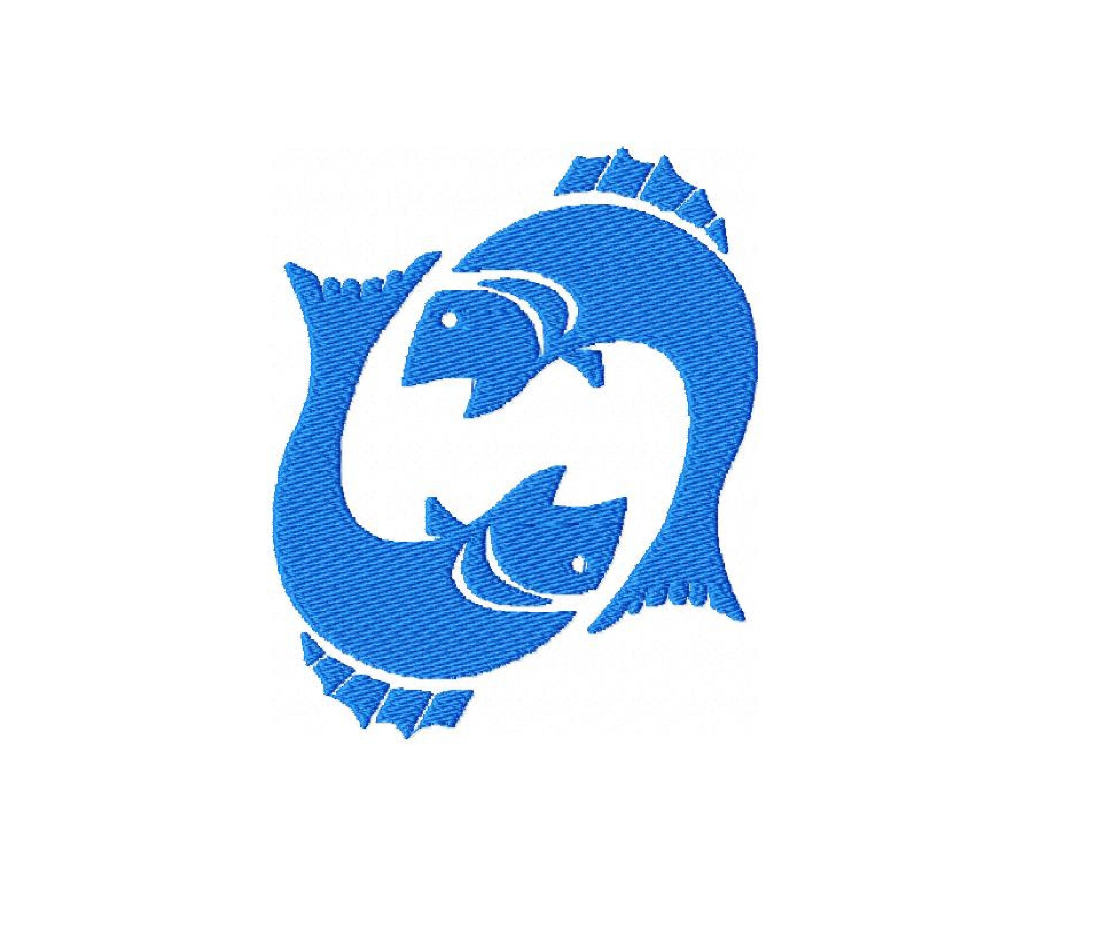 Pisces Zodiac Sign Embroidery Pattern Pisces Embroidery - Etsy Sweden