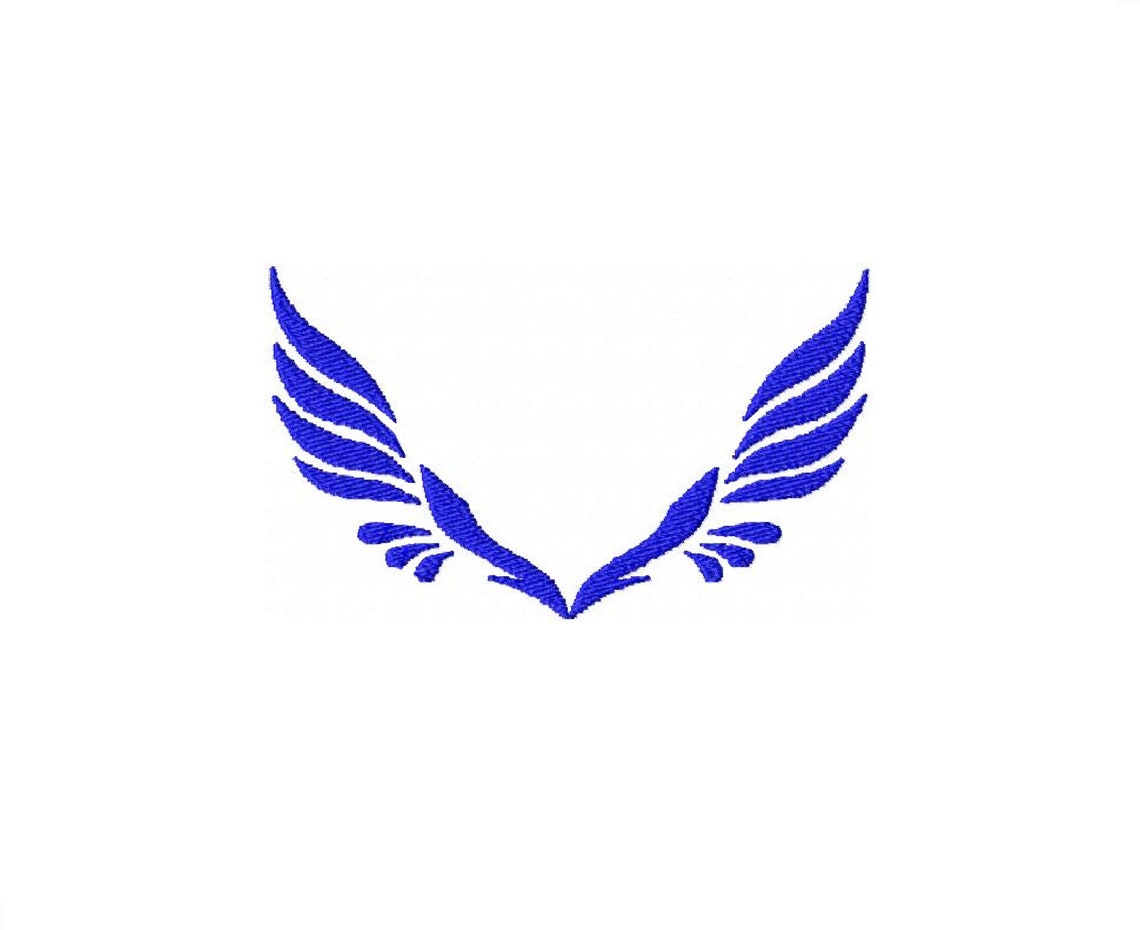 Wings Border Machine Embroidery Design Monogram Frame Design | Etsy