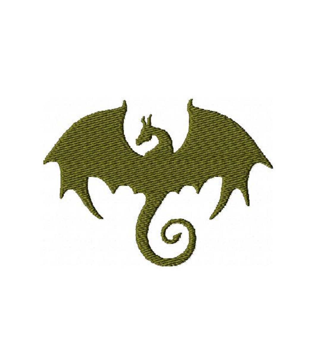 Dragon Machine Embroidery Design Mini Flying Dragon Halloween - Etsy