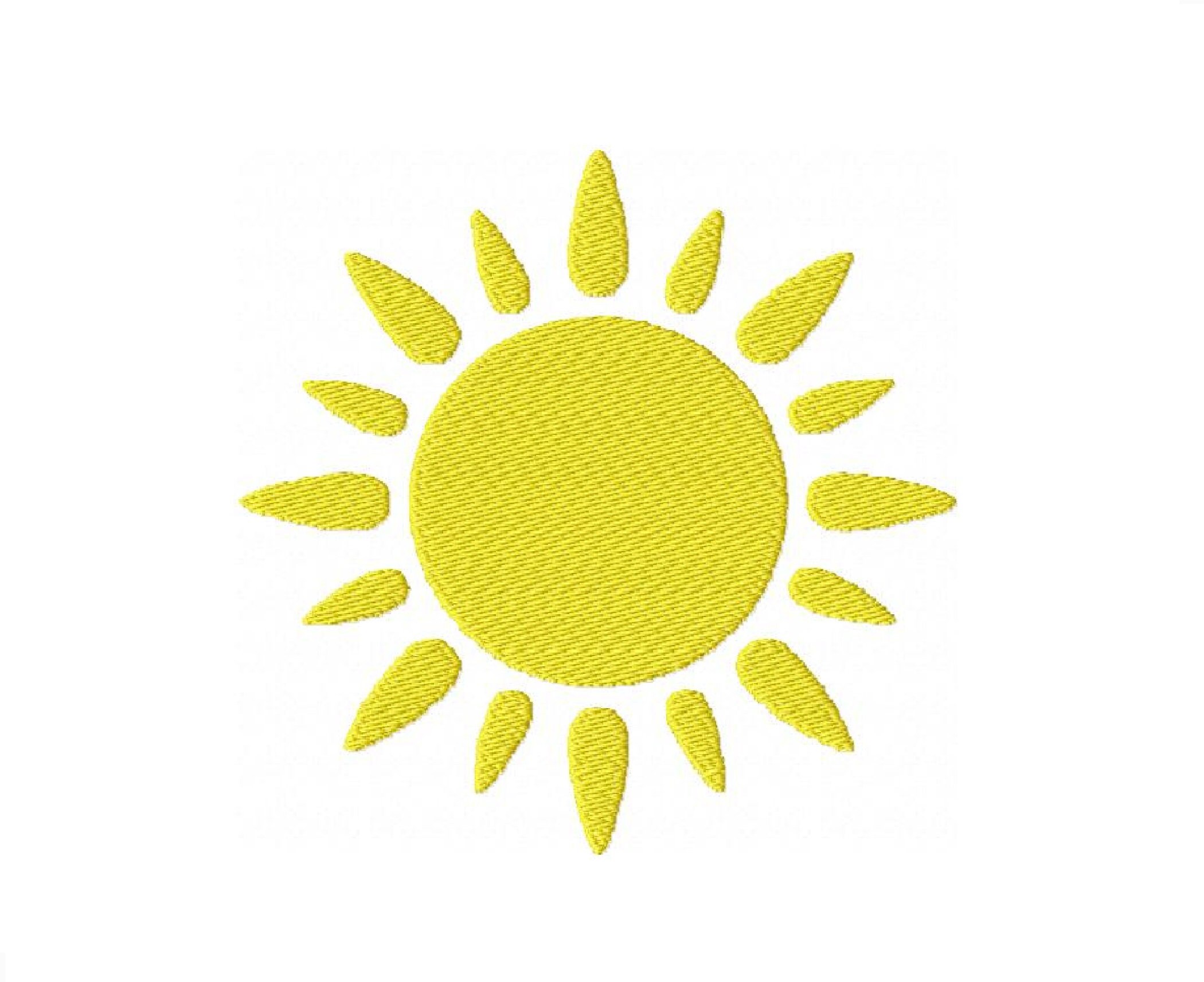 Sun Machine Embroidery Design Summer Holiday Design Sunshine | Etsy