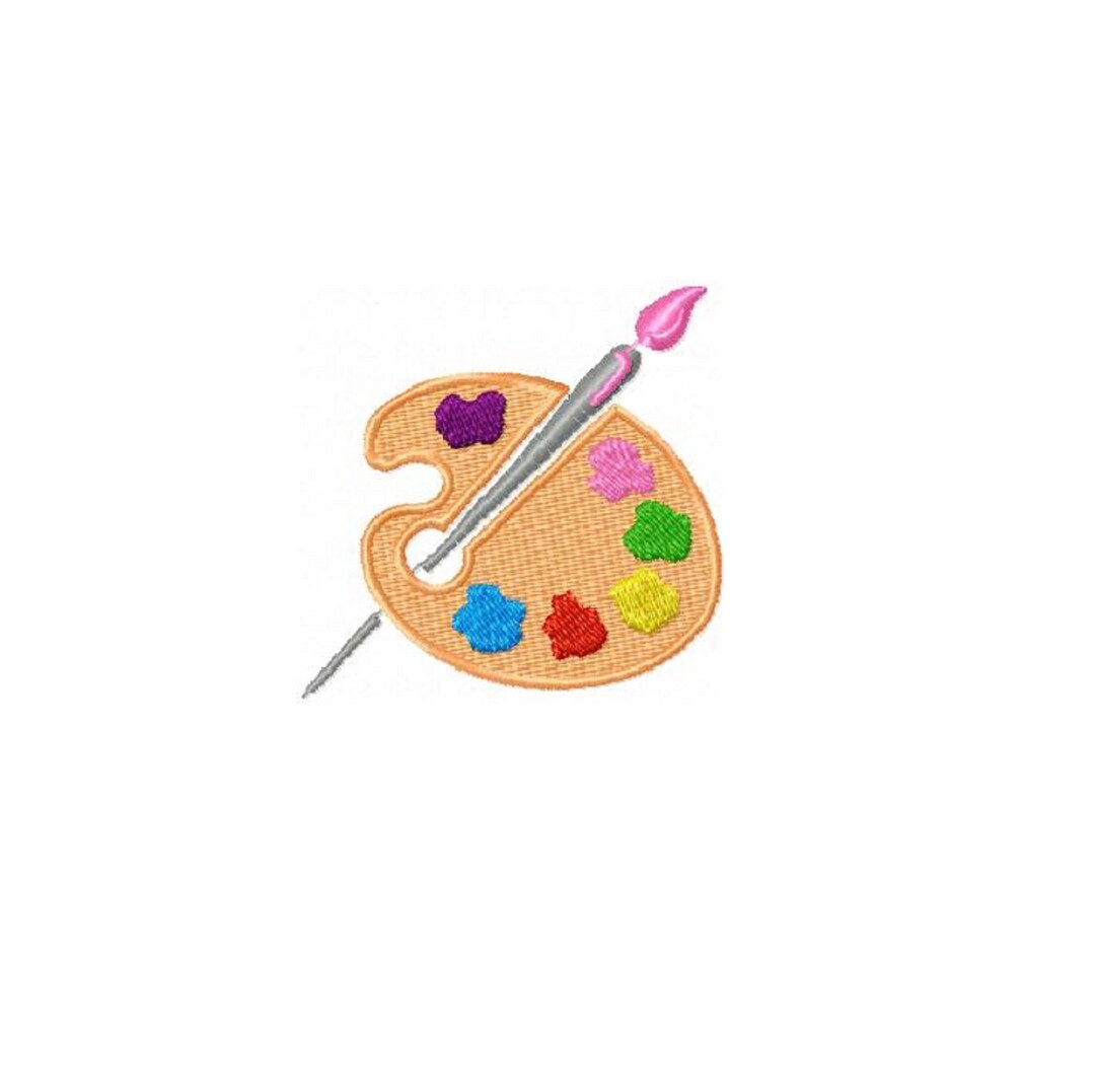 Artist Color Palette Machine Embroidery Design, Brash and Pastels ...