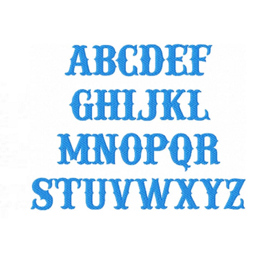 Fishtail Font Machine Embroidery Design Free Custom Monogram ABC ...