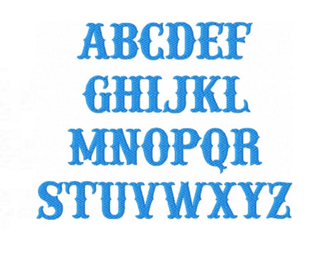 Fishtail Font Machine Embroidery Design Free Custom Monogram ABC ...