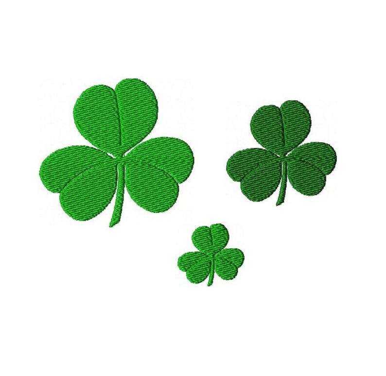 Irish Clover Machine Embroidery Design Mini Clover Pattern St. Patrick ...