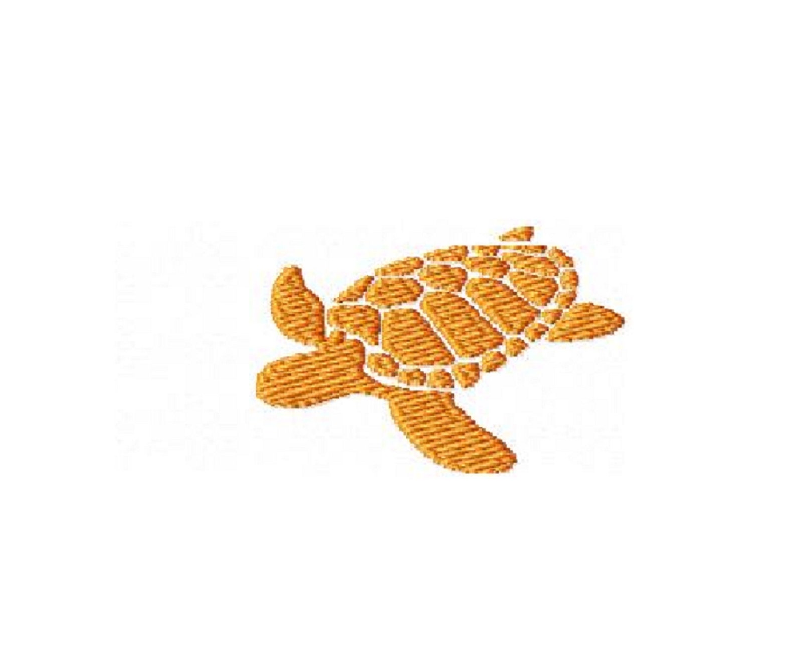 Turtle Machine Embroidery Design Sea Turtle Design in 2 Sizes - Etsy