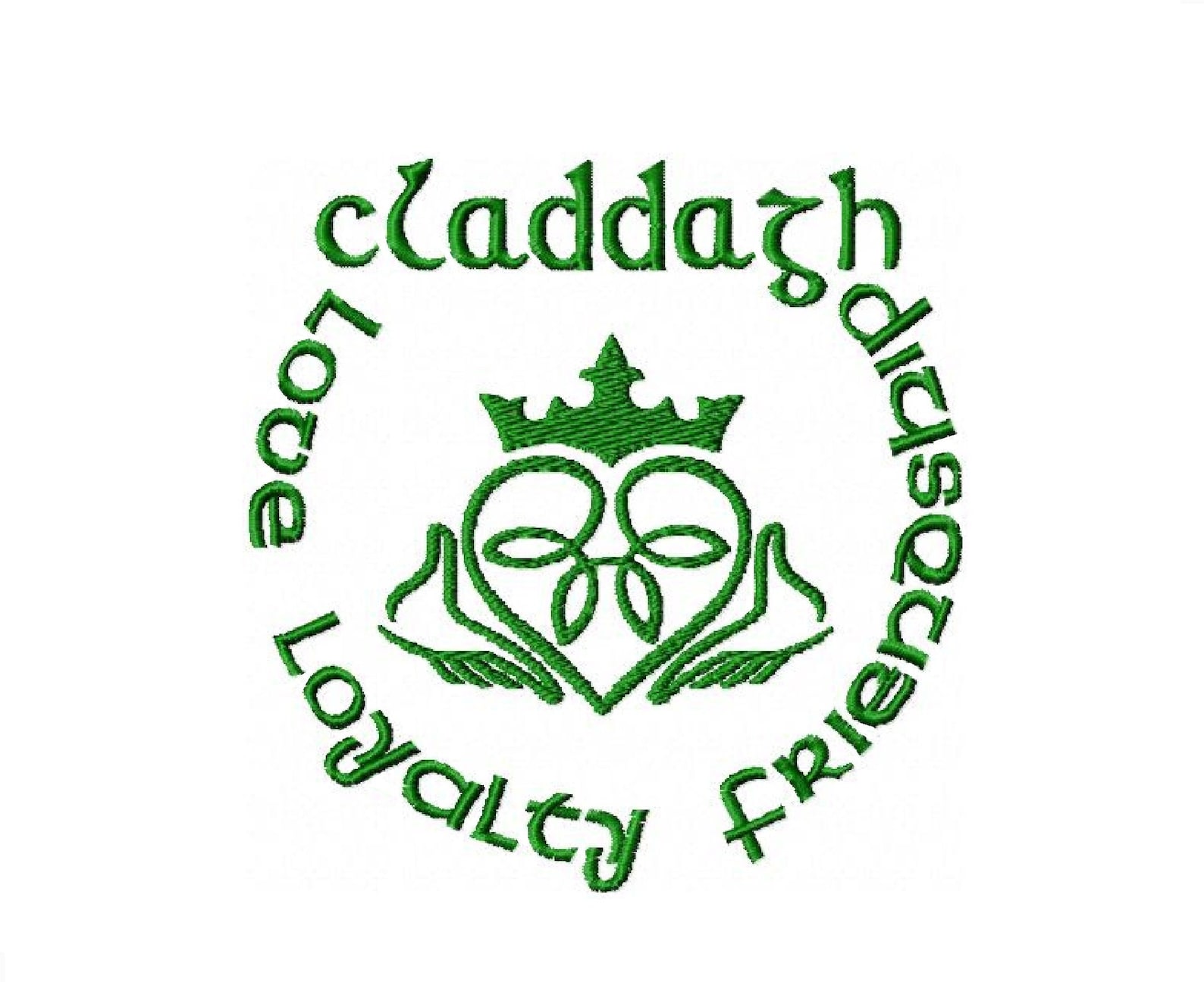 Irish Claddagh Ring Embroidery Design Celtic Pattern Irish Engagement ...