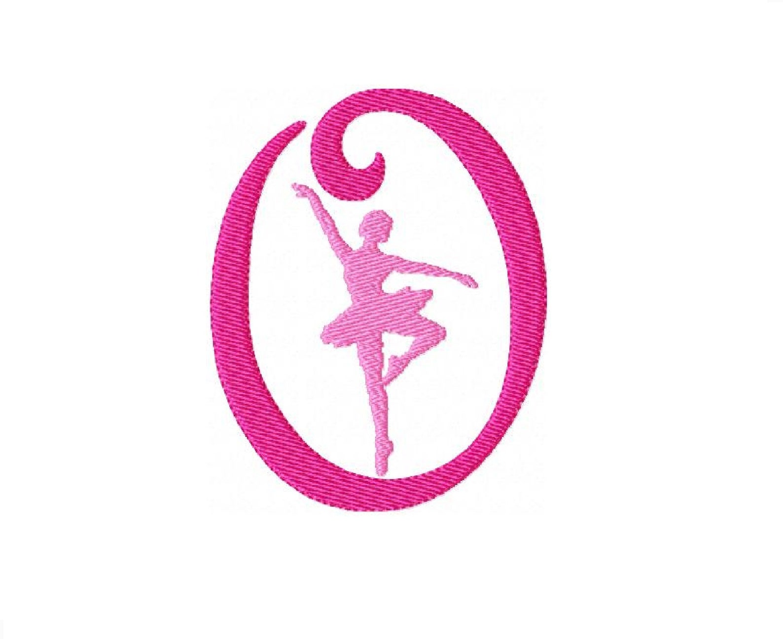 Ballerina Machine Embroidery Design Mini Ballerina Monogram Pattern ...
