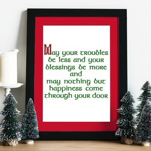 Irish Home Blessing Machine Embroidery Design Irish Blessing Pattern ...