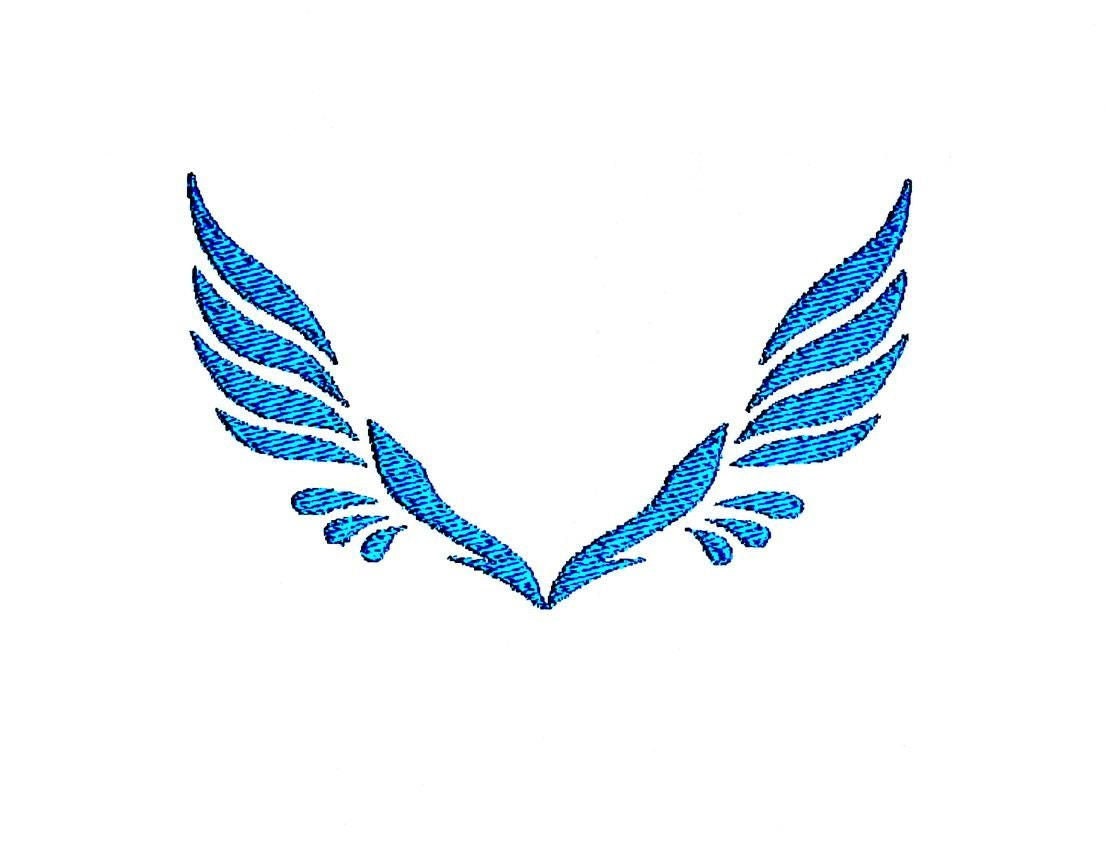 Wings Border Machine Embroidery Design Monogram Frame Design - Etsy Ireland