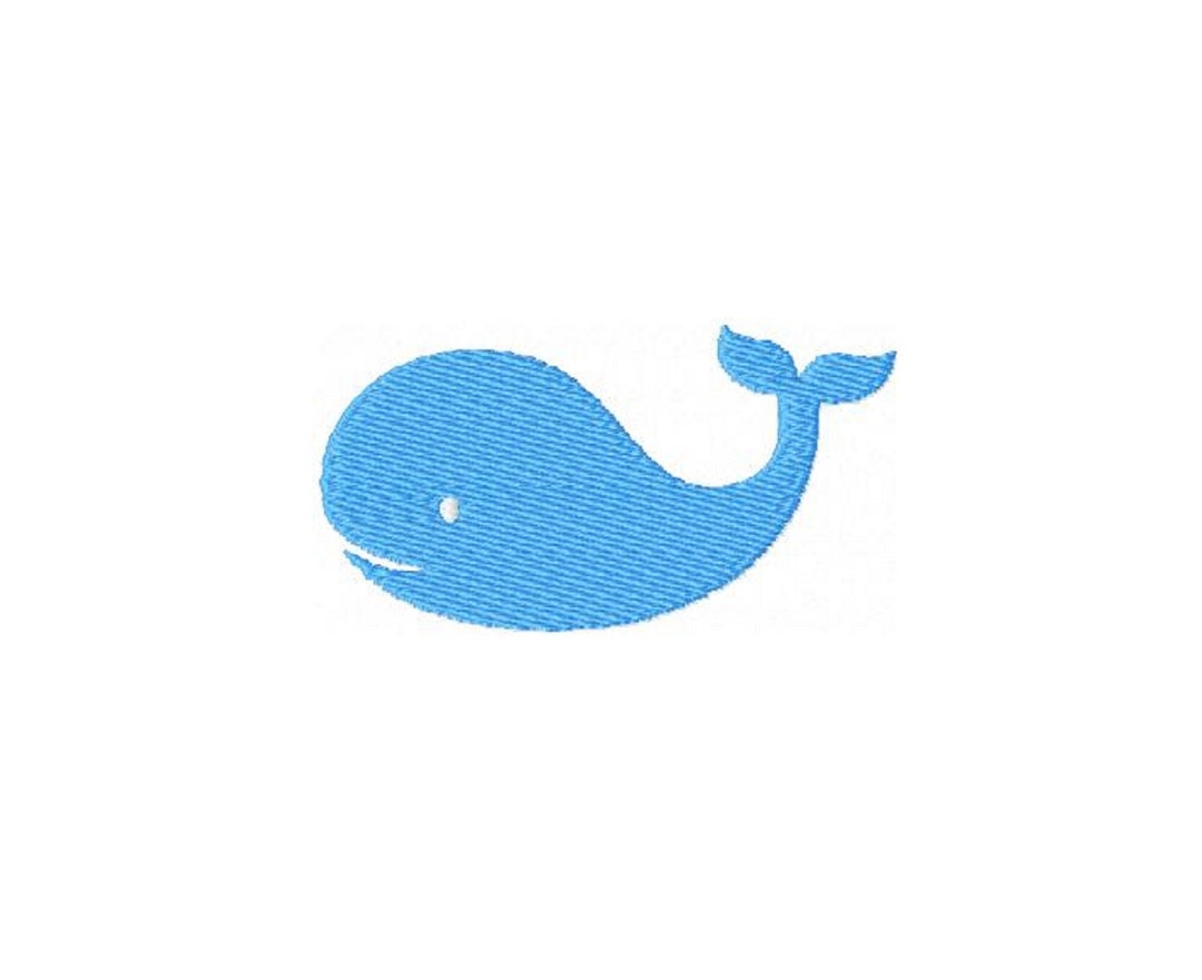 Whale Machine Embroidery Design Mini Whale Silhouette Nautical Pattern ...
