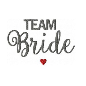 Team Bride Machine Embroidery Design Hen Do Bride-to-be Party Pattern ...