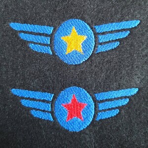 Pilot Wings Machine Embroidery Design Aviation Design Airforce Wings ...