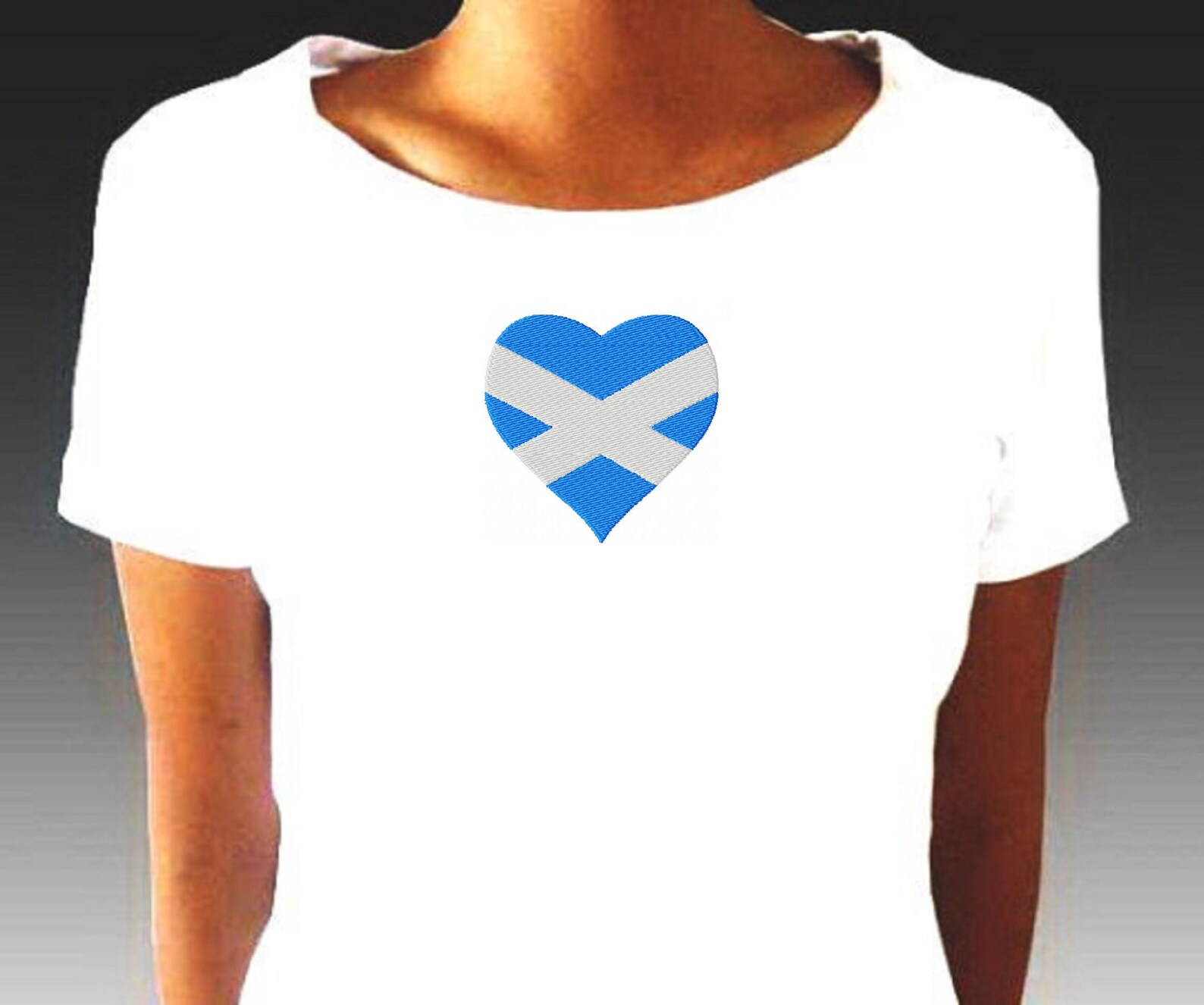 Scotland Heart Machine Embroidery Design Scottish Flag St. - Etsy