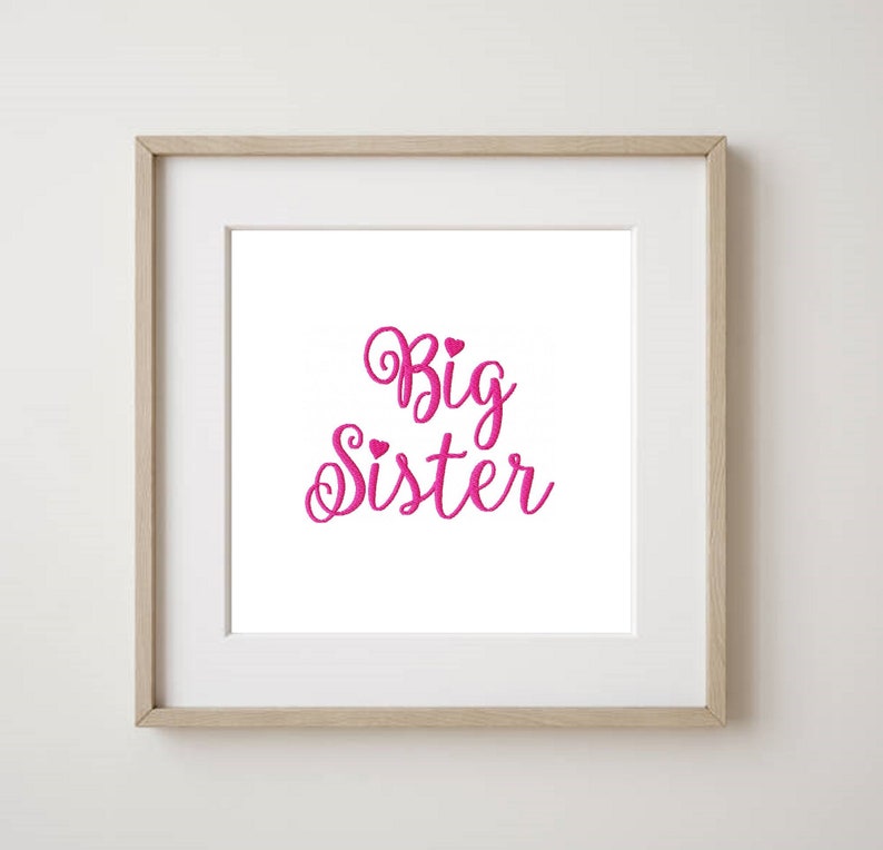 Big Sister Machine Embroidery Design It's a BOY, It's a GIRL New Baby ...