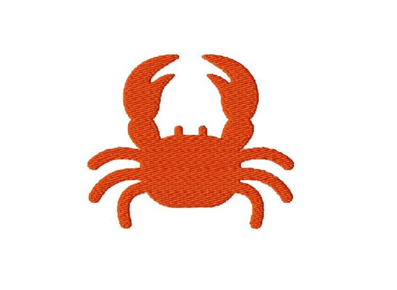 Crab Machine Embroidery Design Sea Life Design Summer - Etsy