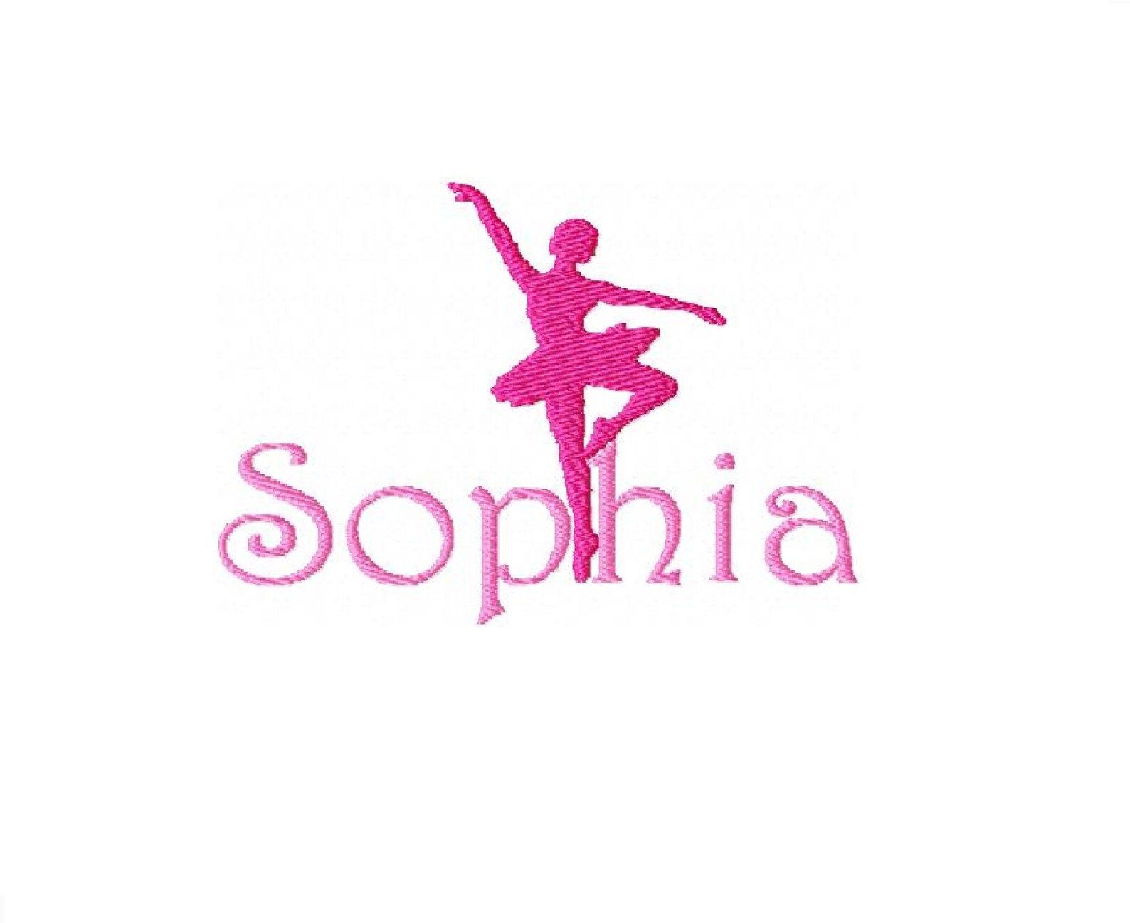 Ballerina Machine Embroidery Design Mini Ballerina Monogram Pattern ...