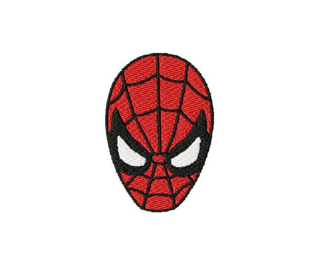 Cartoon Machine Embroidery Designs Mask and Web Superhero Design Set of ...