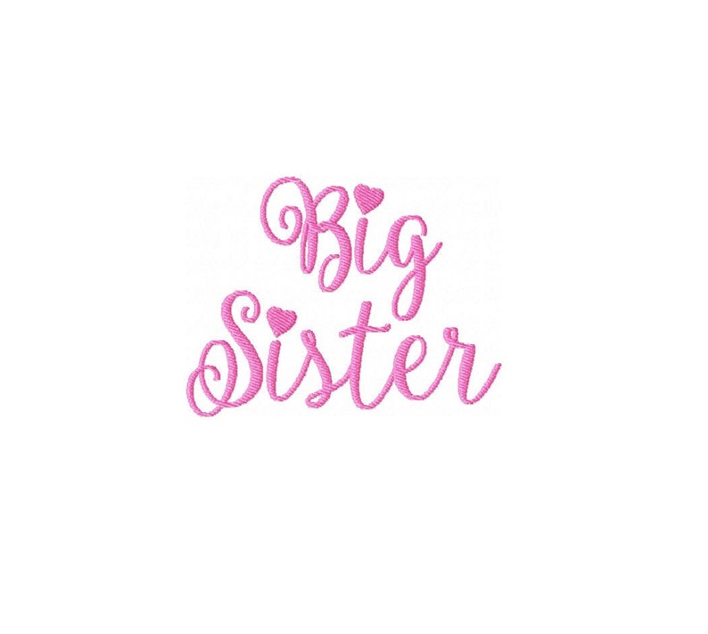 Big Sister Machine Embroidery Design It's a BOY, It's a GIRL New Baby ...