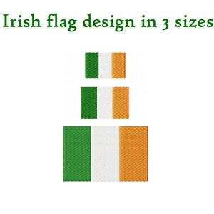 Irish Flag Machine Embroidery Design Mini St. Patrick's Day Pattern ...