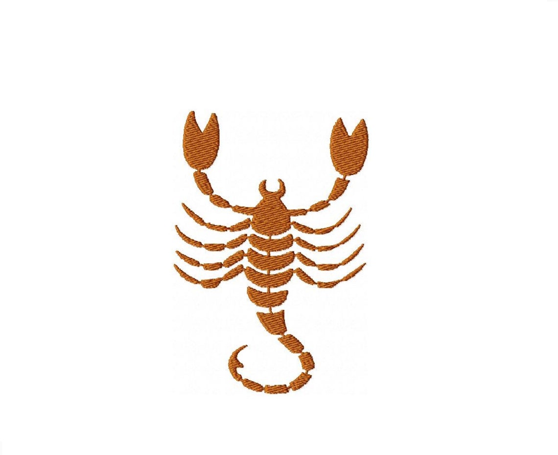 Scorpio Machine Embroidery Design, Zodiac Sign Embroidery Pattern ...