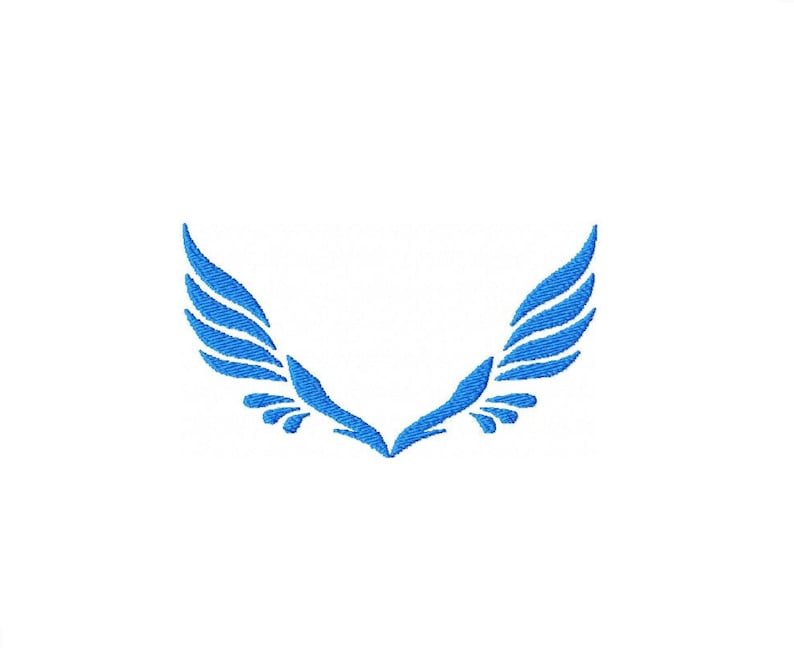 Wings Border Machine Embroidery Design Monogram Frame Design | Etsy